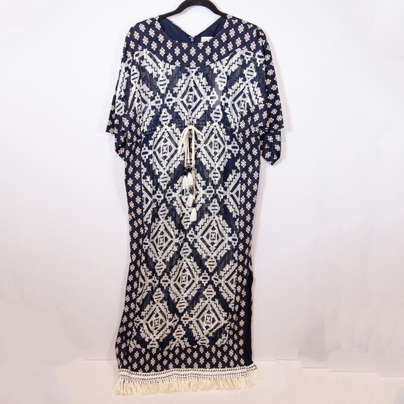 Tory Burch | Dresses | New Tory Burch Beatrice Silk Lightweight Ikat ...